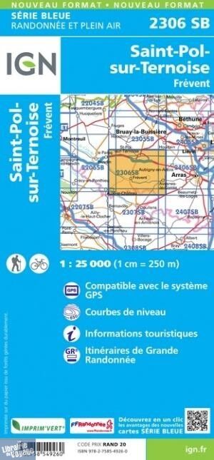 I.G.N - Carte au 1-25.000ème - Série bleue - 2306SB - Saint-Pol-Sur ...